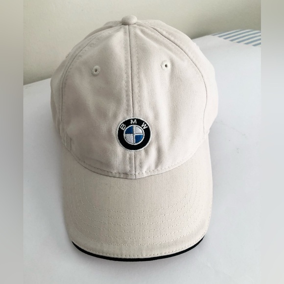 BMW | Accessories | Bmw Adjustable Strapback Hat Off White Badge Logo ...